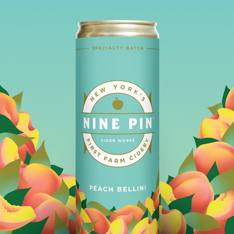 Nine Pin Cider Debuts Peach Bellini - The Beer Connoisseur®